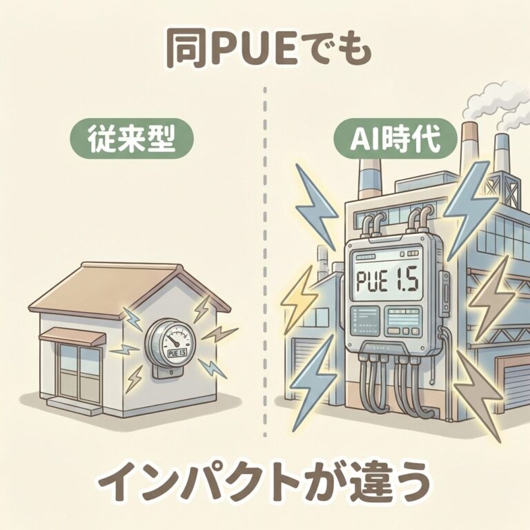 【完全図解】PUEとは？データセンターの電力効率を1から理解する - AIインフラLab